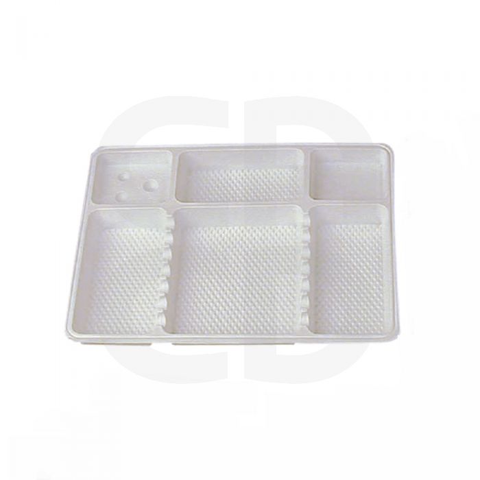 Plateaux jetables avec compartiments Unitrays - Le carton de 400 ...