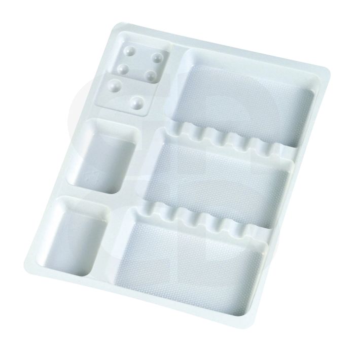 Plateaux jetables avec compartiments Unitrays - Carton de 400 plateaux ...